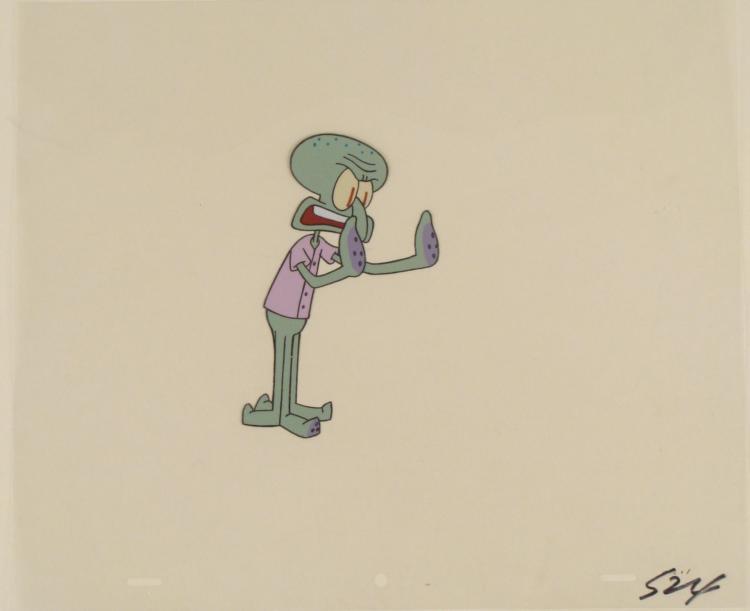 No More Nonsense Spongebob Art Cel Animation Original