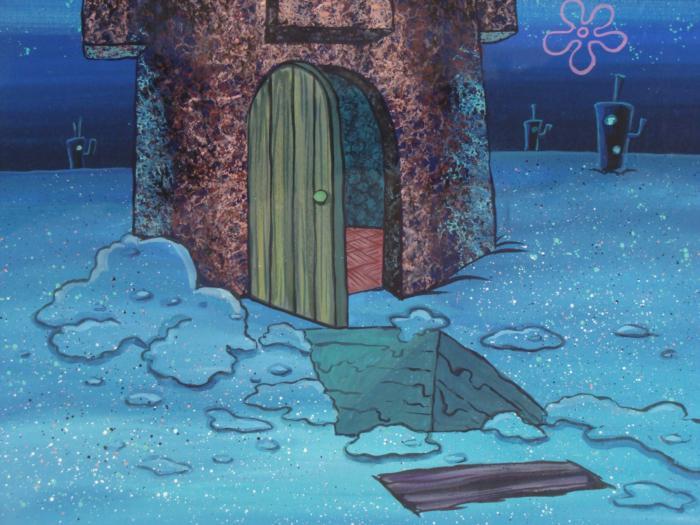 2 SpongeBob Orig Backgrounds Animation Squidwards Grave