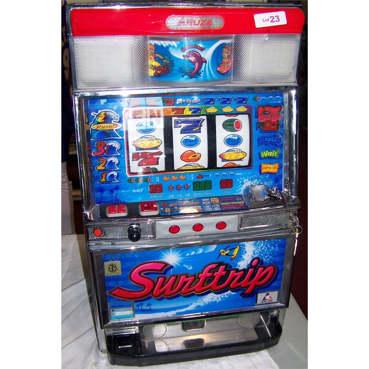 Vintage Japanese Made Slot Machine.