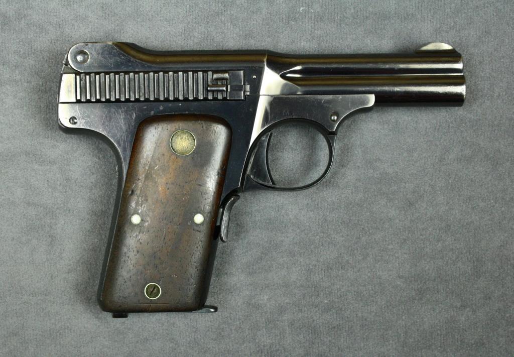Smith & Wesson .35 Automatic pistol, .35 cal., 3-1/2” barrel, blue ...