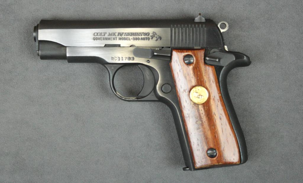 Colt MK IV/Series 80 Government Model 380 semi-auto pocket pistol, .380 ...