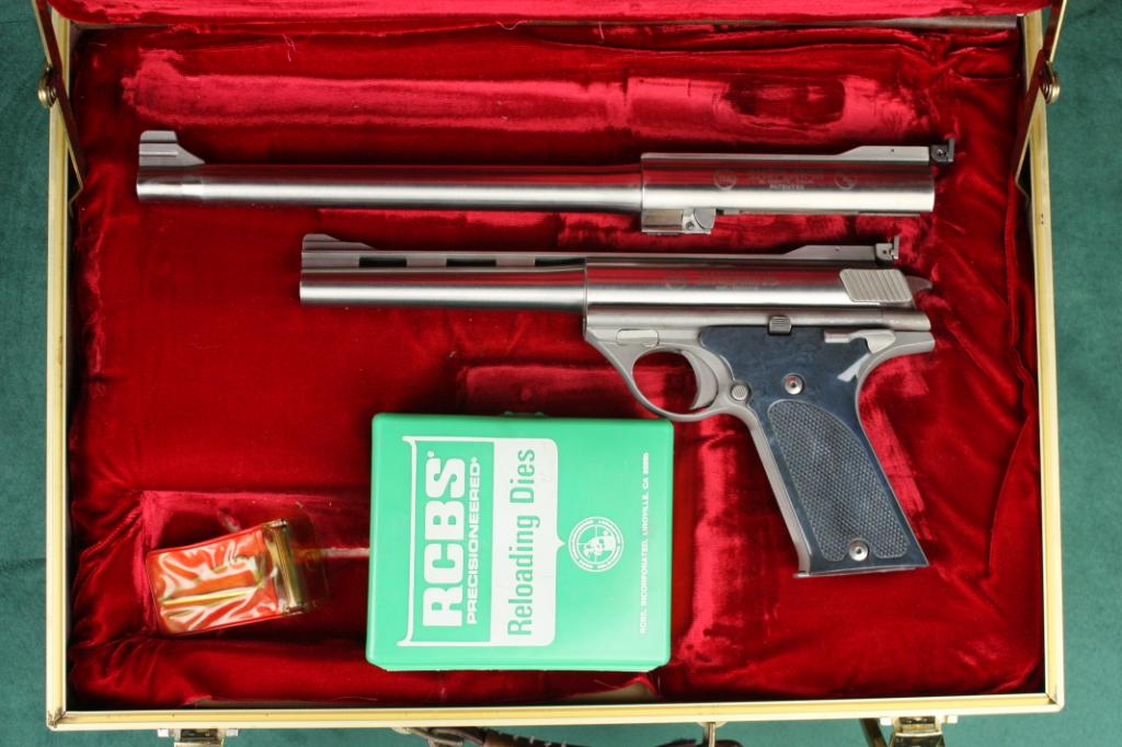 TDE Model 180 Auto Mag semi-auto pistol, .44 Auto Mag. cal., 7 ...