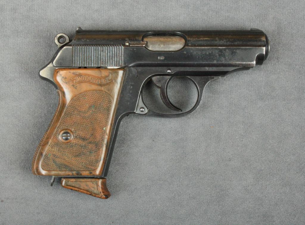Walther Model PPK semi-auto pistol, 7.65mm cal., 3-1/4” barrel, blue ...