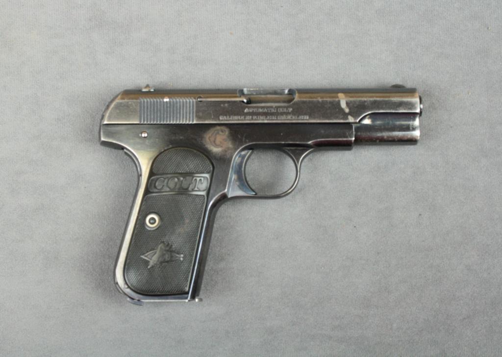Colt Model 1903 semi-auto pistol, .32 cal., 3-3/4” barrel, blue finish ...