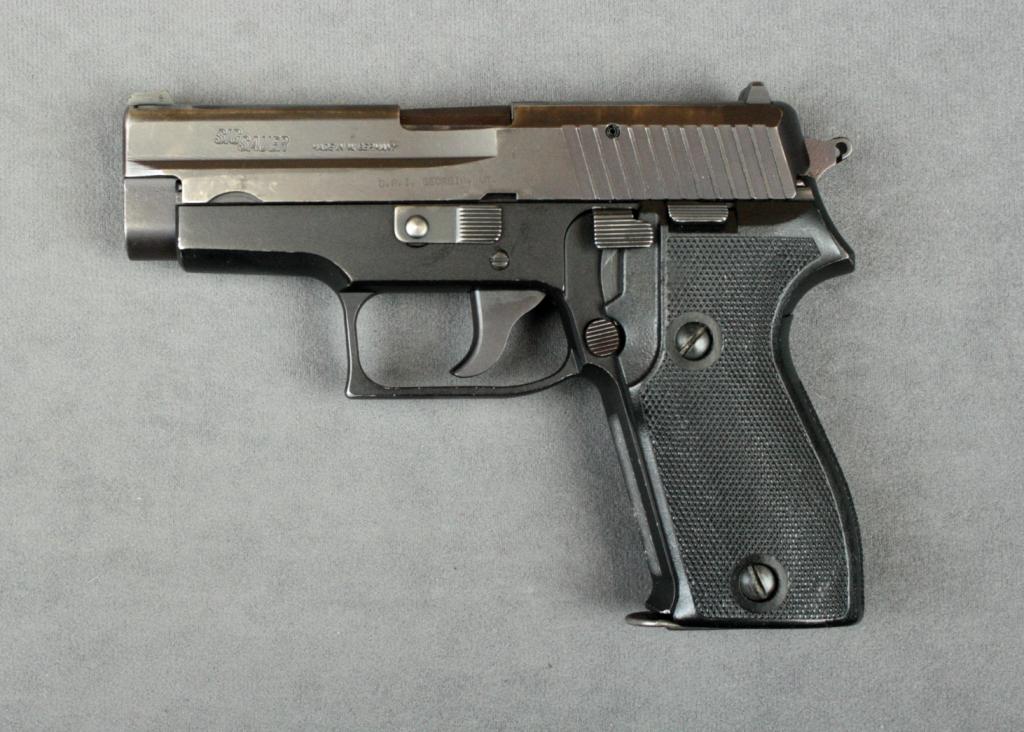 Sig Sauer Model P6 semi-auto pistol, 9mm cal., 3-3/4” barrel, mat black ...