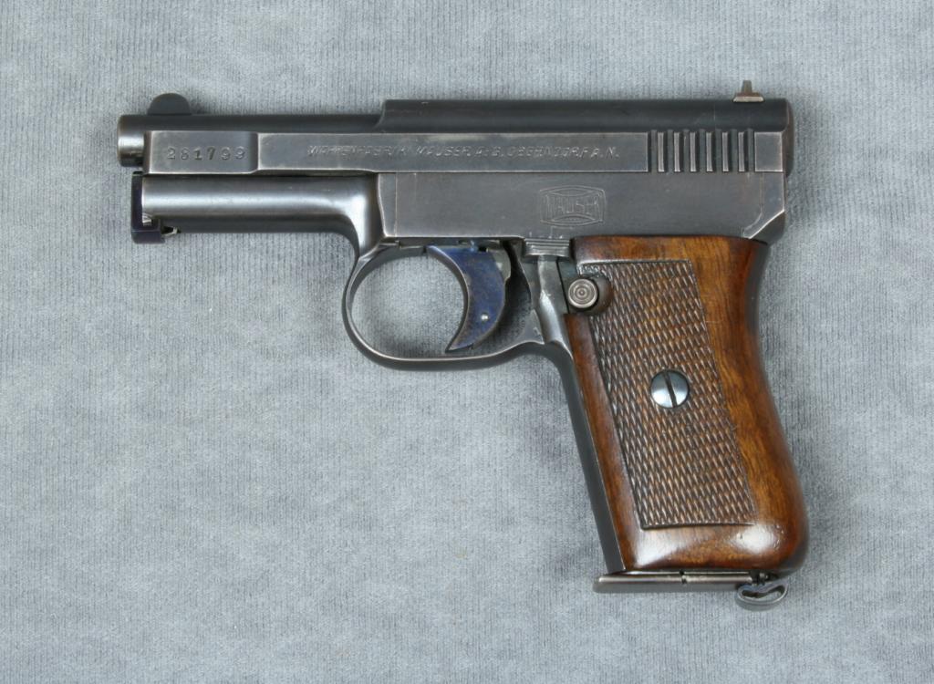 Mauser semi-auto pocket pistol, 6.35mm cal., 3” barrel, mat black ...