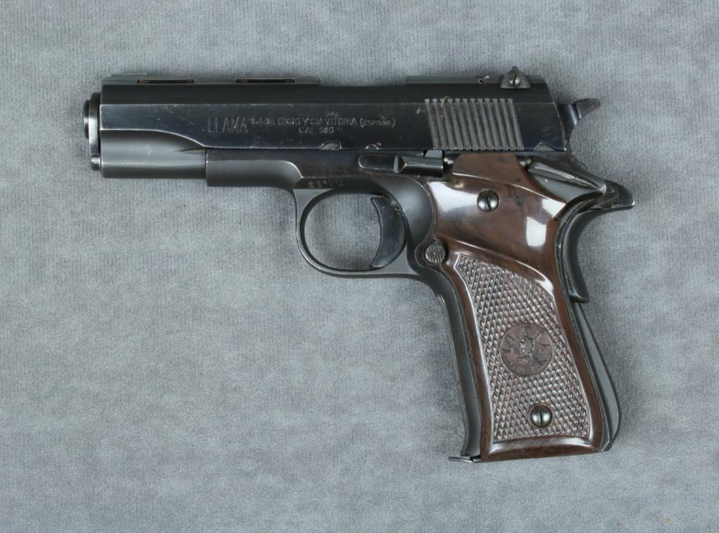 Llama pocket semi-auto pistol, .380 cal., 4” barrel, black finish ...