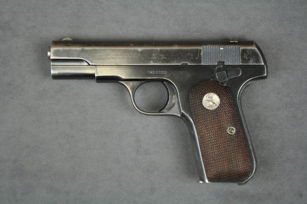 Colt Model 1903 semi-auto pocket pistol, .32 cal., 3-3/4” barrel, blue ...
