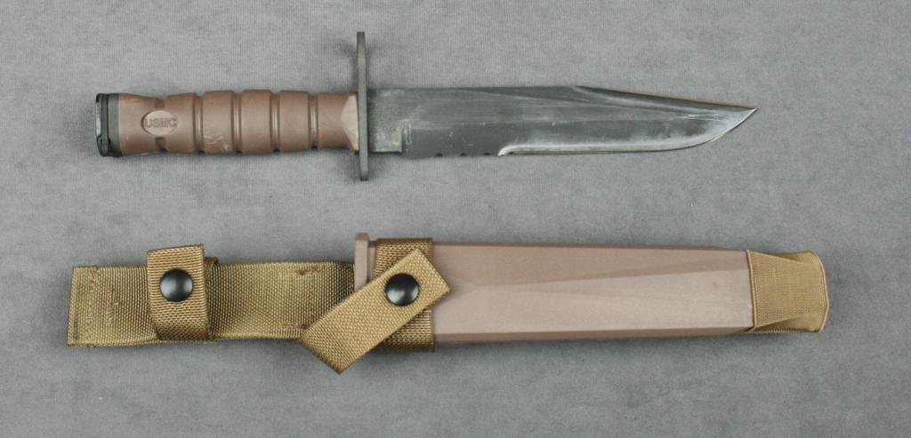 Ontario Knife Co. manufactured U.S. military 3S USMC Combat marked ...