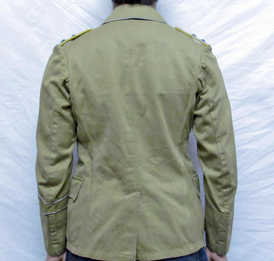 GERMAN NAZI UNIFORM JACKET W/ SHOULDER BOARDS, COLLAR TABS AND PATCHES