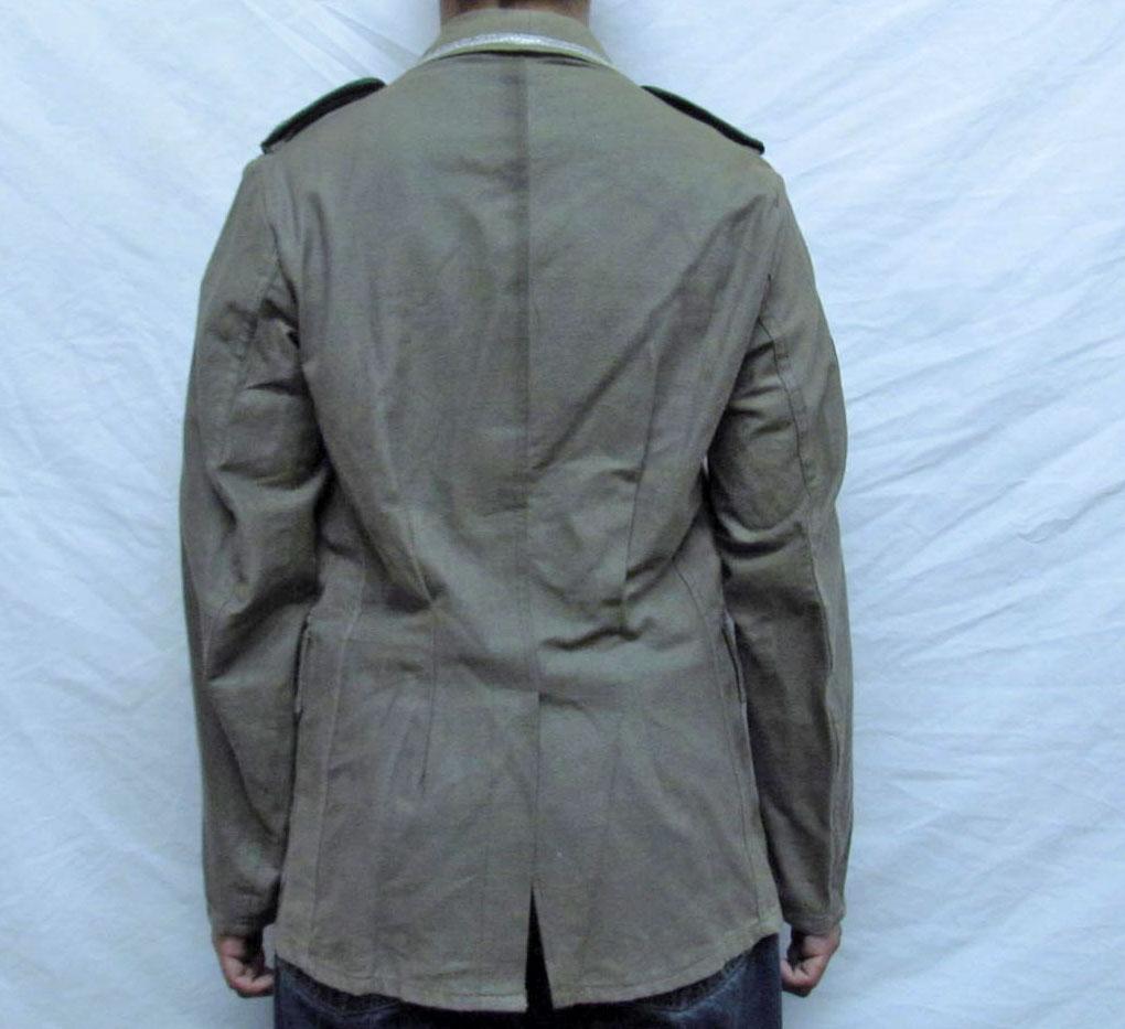 GERMAN NAZI UNIFORM JACKET W/ SHOULDER BOARDS, COLLAR TABS, AND PATCHES