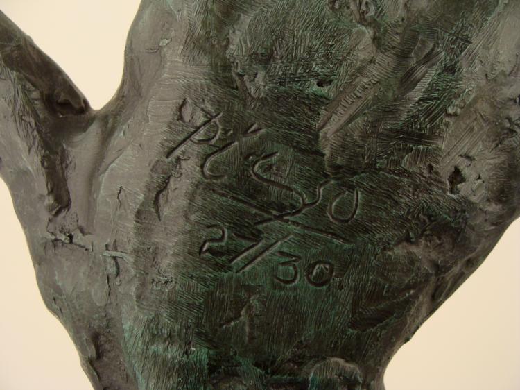 Pablo Picasso Bronze Sculpture Helping Hand Ltd Ed