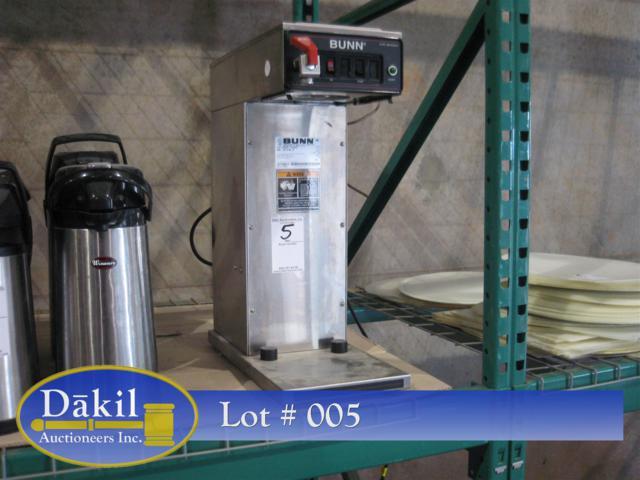BUNN MOD: CWTF15-APS, PF COFFEE MACHINE W HOT WATER DISPENSER