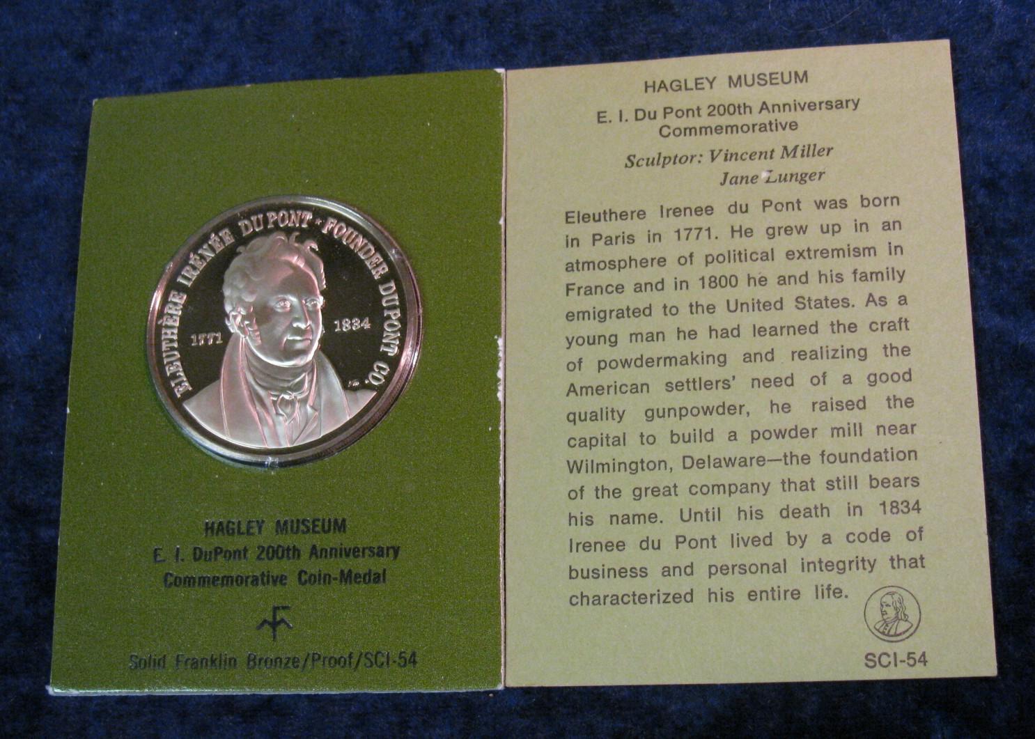 466. "E. I. DuPont 200th Anniversary" Hagley Museum