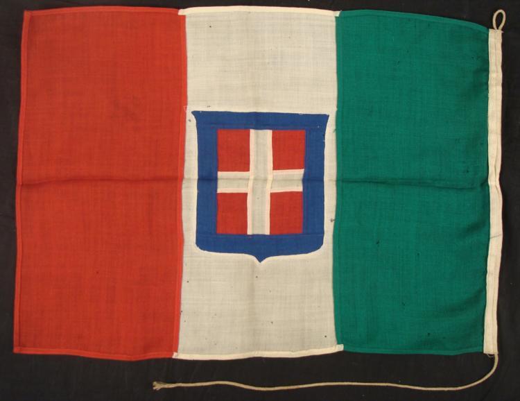 WWII Original Italian Naval Ensign Flag Italy 1940s