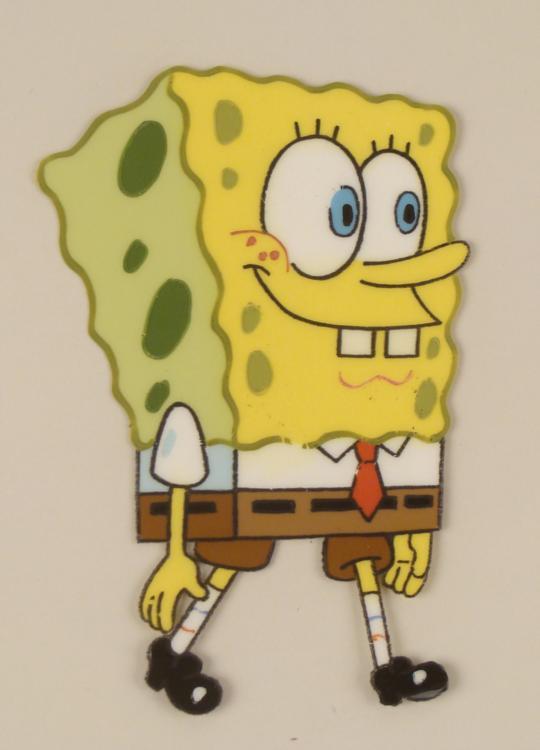 Walking SpongeBob Original Animation Cel Art Squarepant