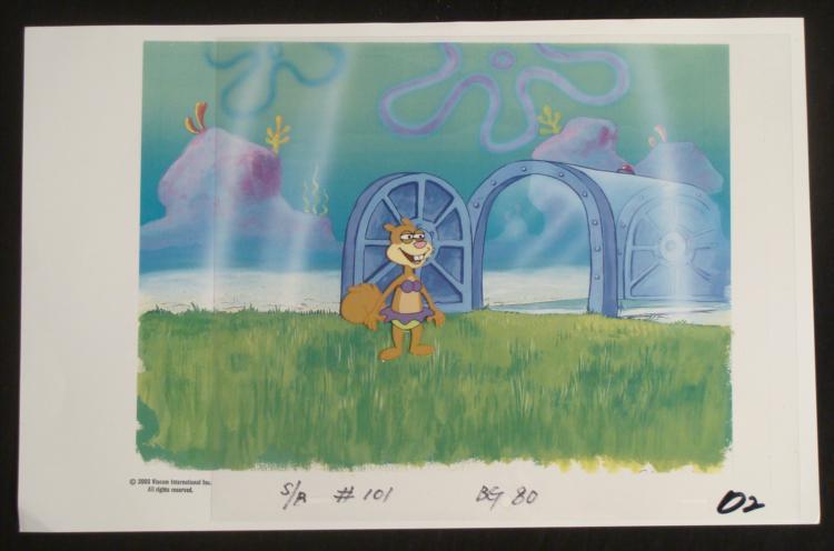 Animation Treedome Original SpongeBob Cel Background