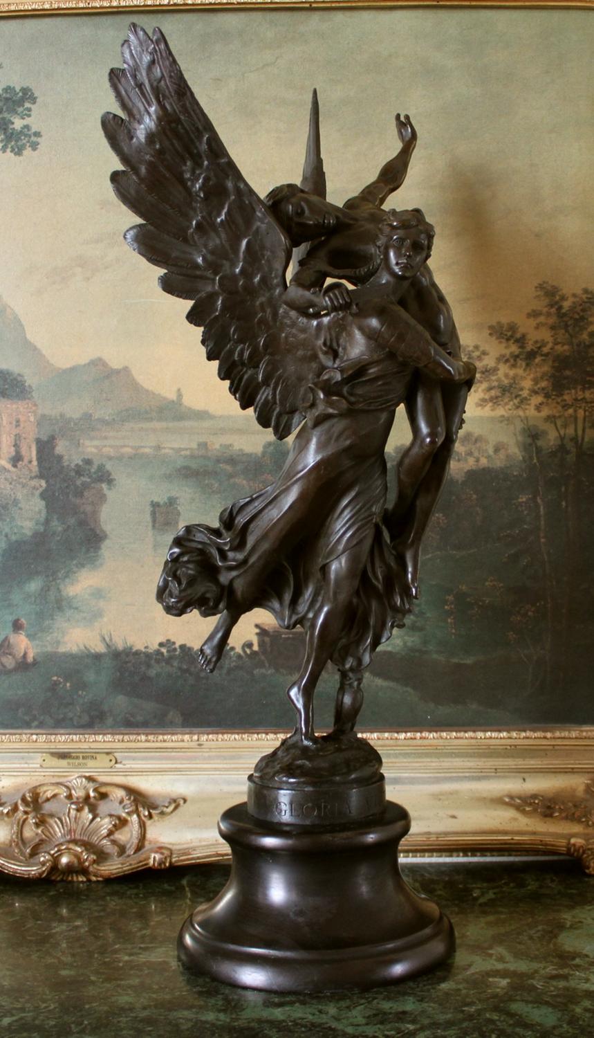 SM235 Cupid & Psyche, After A. Mercie, Bronze Sculpture,