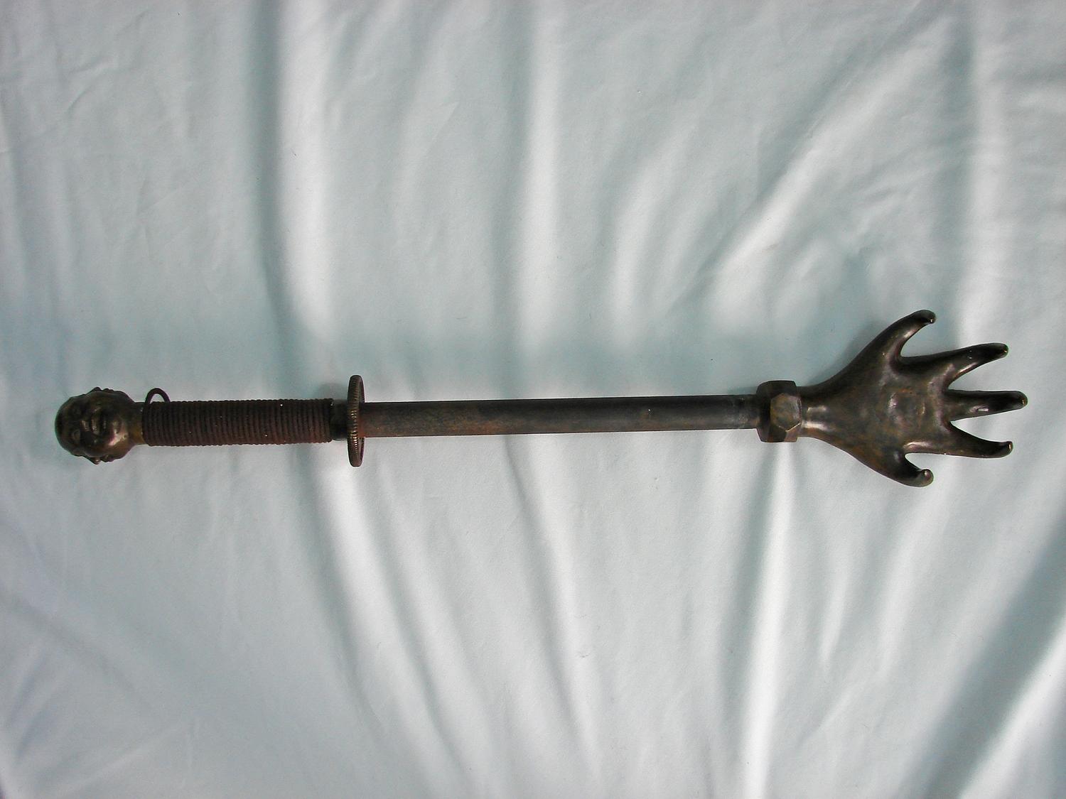 Vintage Tibetan Copper Claws Wand Weapon.