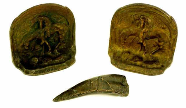 Collection of 2 includes bronze Acro Can Thosaurus