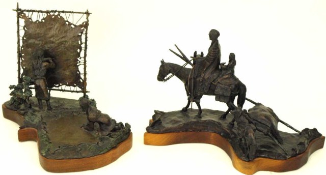 Collection of 2 bronzes by Ron Herron