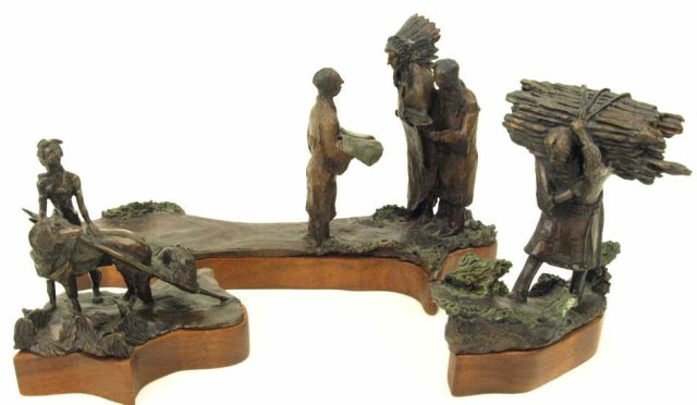 Collection of 3 bronzes by Ron Herron