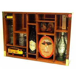 Shadow box Coca Cola collection.