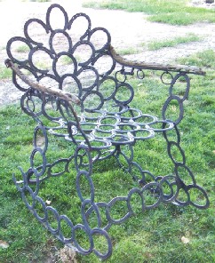 Horse shoe rocking chair