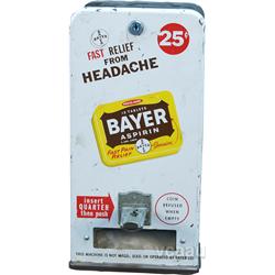 25 Cent Wall Mount Metal Bayer Aspirin Vending Machine