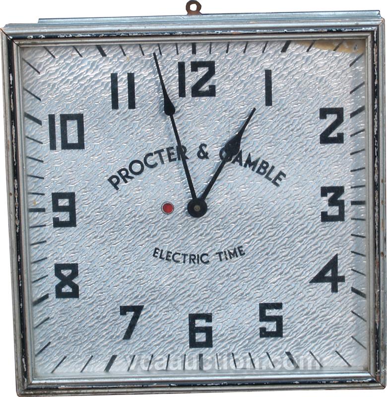 Vintage Wall Mount Proctor & Gamble Electric Time Clock