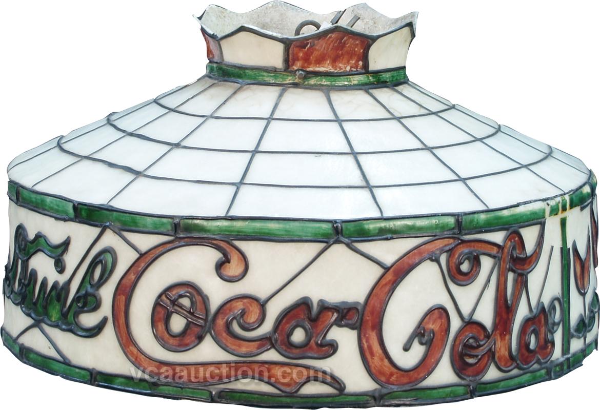 Hanging Plastic Coca Cola Stained Glass Light Shade