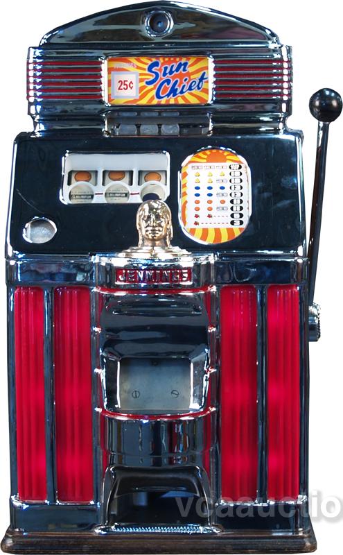25 Cent Jennings Sun Chief Jackpot Light-Up Slot Machin