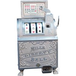 5 Cent Mills Cast-Iron Liberty Bell Slot Machine