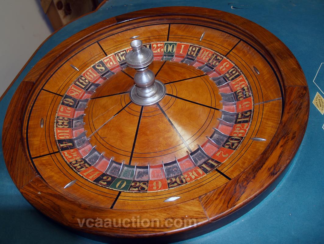 Antique Floor Model Full Size Claw Feet Roulette Table