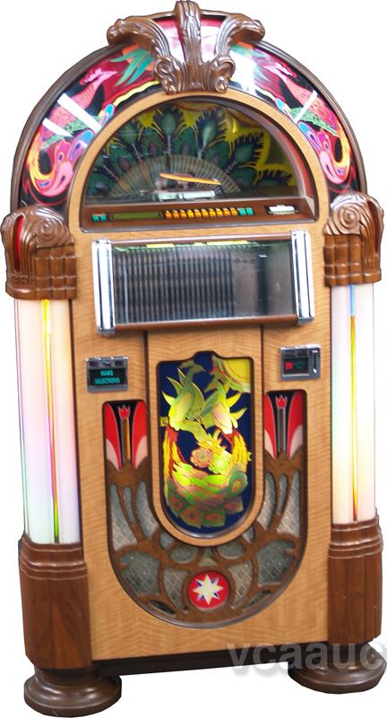 Rock-Ola Replica Wurlitzer 850 Peacock Jukebox