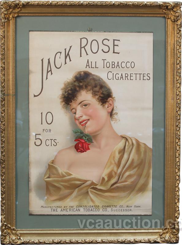 Jack Rose All Tobacco Cigarettes Paper Lithograph Print