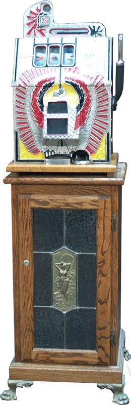 25 Cent Mills War Eagle Jackpot Slot Machine