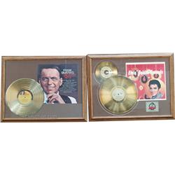 Lot Of 2 Gold Record Album Display Frames: