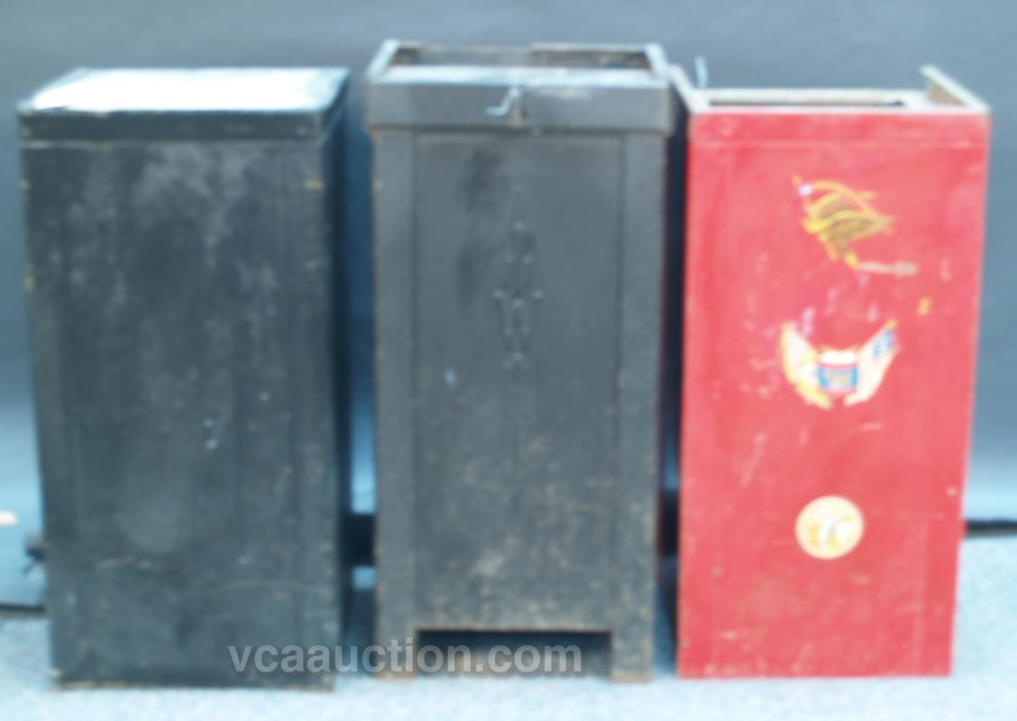 Lot Of 3 Metal Slot Machine Stands: