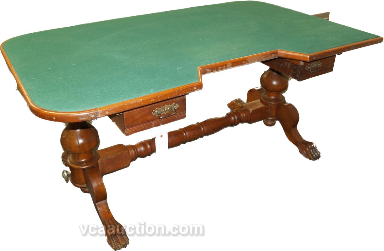 Vintage Floor Model Claw Feet Faro Table