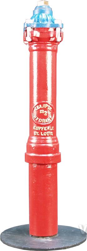 Vintage Cast-Iron ECLIPSE #2 Post Hydrant St. Louis