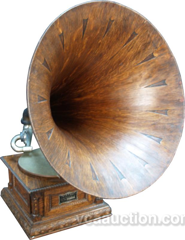 Antique Countertop Oak Victor "Monarch Special" Phonogr