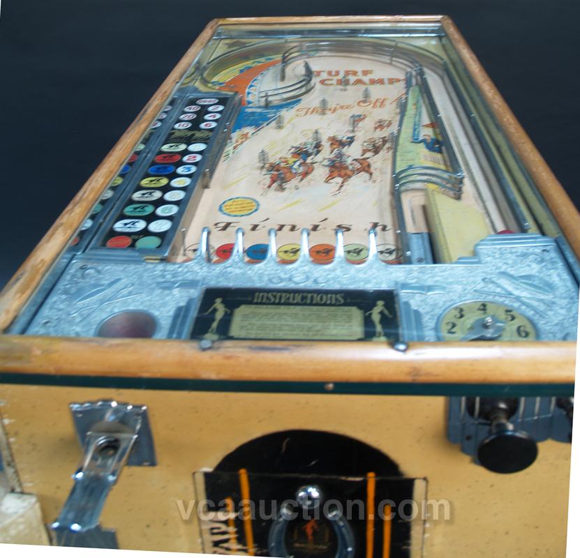 5 Cent Floor Model "Turf Champs" Pinball Game