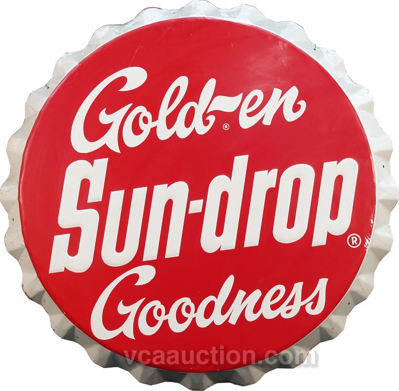 "Gold-en Sun-drop Goodness" Embossed Bottle Cap Shaped