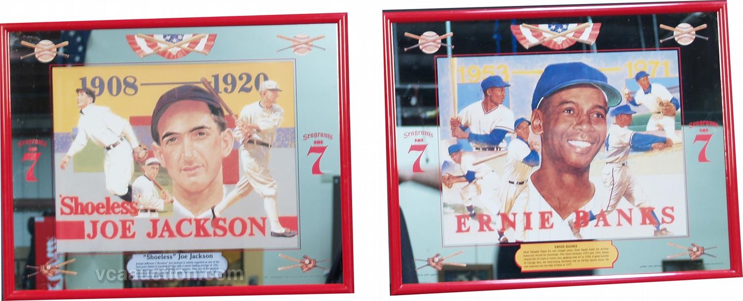 Lot Of 3 Seagram's Baseball Player Mirrors: