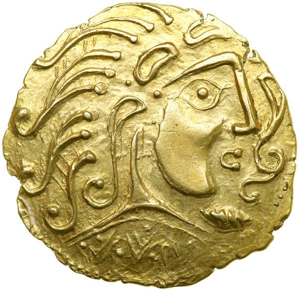 Celtic Coinage. North-Central Gaul. The Parisii. Gold Stater (7.03 g ...