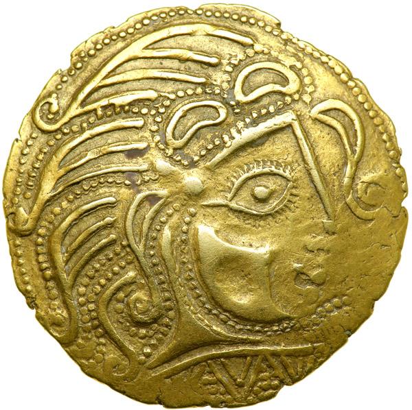 Celtic Coinage. North-Central Gaul. The Parisii. Gold Stater (6.96 g ...