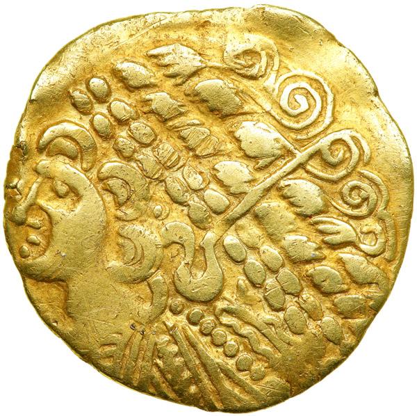 Celtic Coinage. Northern Gaul. The Ambiani. Gold Stater (7.34 g, 28 mm ...