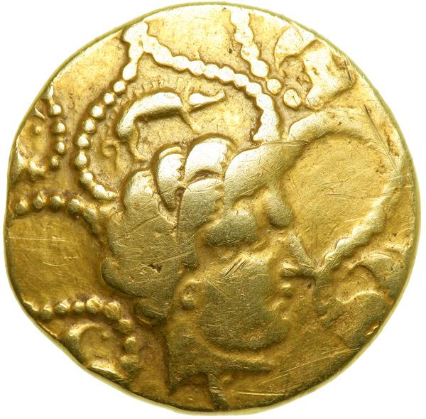 Celtic Coinage. Northwestern Gaul. The Veneti. Gold Stater (8.05 g, 20 ...