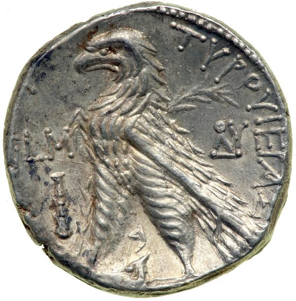 Phoenicia, Tyre, 87/6 BC. AR Shekel (or Phoenician weight Tetradrachm ...